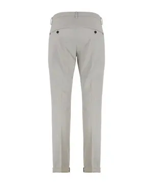 DONDUP Gaubert Cotton Blend Slacks - Gray