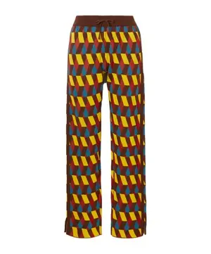 La DoubleJ Geometric Print Casual Pants