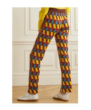 La DoubleJ Geometric Print Casual Pants