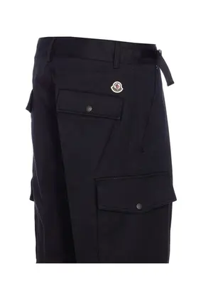 Moncler Gabardine Cargo Trousers