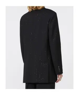 Max Mara Appia Sequined Double-breasted Blazer - Black