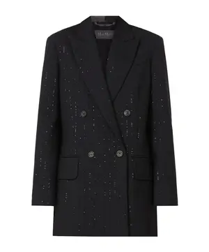 Max Mara Appia Double Breasted Blazer - Black