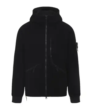 Stone Island Logo Patch Zip-up Jacket