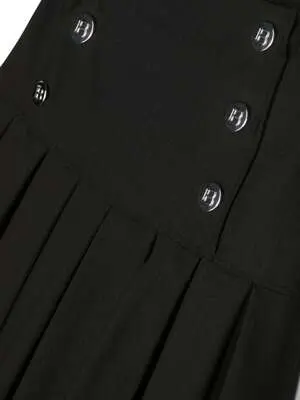 Balmain Button-detail Pleated Skirt