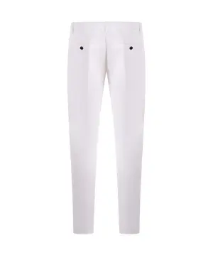 DONDUP Slim-fit Gabardine Pants - White
