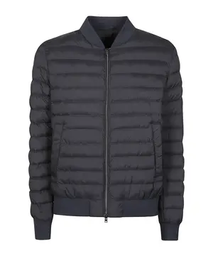 Herno Zip-up Quilted Jacket - Blue