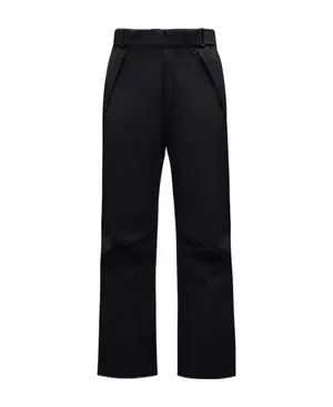 Moncler Nylon Ski Trousers With Belt And Zippers