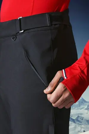 Moncler Nylon Ski Trousers With Belt And Zippers