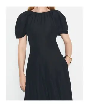 Tory Burch Balloon Sleeve Dress - Black