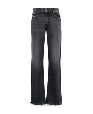 DIESEL® High Waist Lace-trimmed Wide Leg Jeans