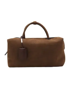 Max Mara Logo Debossed Zip-up Tote Bag - Red