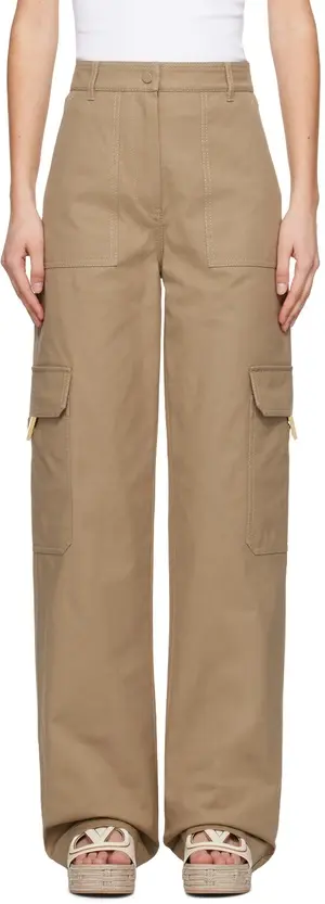Valentino Garavani High Waist Wide Leg Trousers