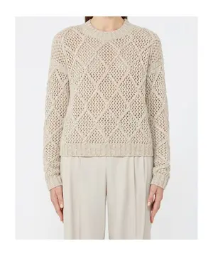 Max Mara Ellade Crewneck Jumper - Beige