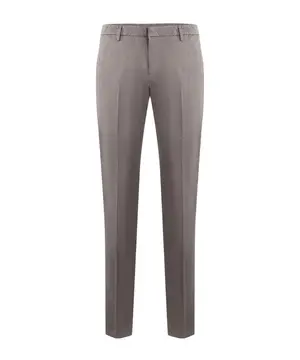 DONDUP Slim-fit Gabardine Pants - Gray