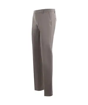 DONDUP Slim-fit Gabardine Pants - Gray