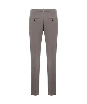 DONDUP Slim-fit Gabardine Pants - Gray