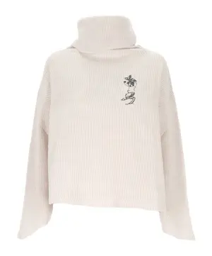 VIVIENNE WESTWOOD Embroidered Detail Turtleneck Sweater