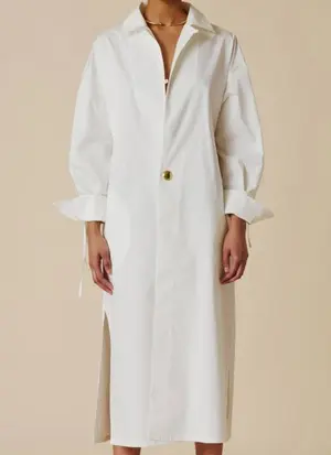 DARKPARK Shirtwaist Dress With Pleated Rope Detailing