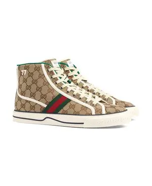Gucci Tennis 1977 High-top Sneakers - Brown