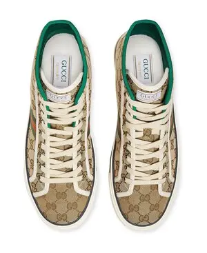 Gucci Tennis 1977 High-top Sneakers - Brown