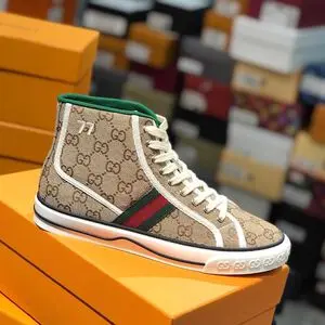 Gucci Tennis 1977 High-top Sneakers - Brown