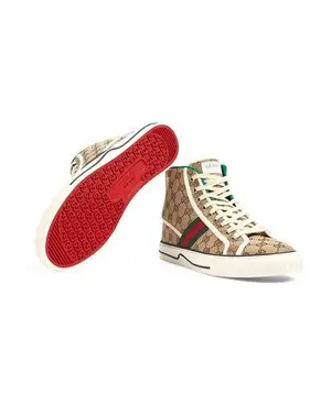 Gucci Tennis 1977 High-top Sneakers - Brown