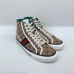 Gucci Tennis 1977 High-top Sneakers - Brown