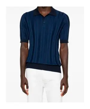Brunello Cucinelli Patterned Short-sleeve Polo Shirt