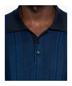 Brunello Cucinelli Patterned Short-sleeve Polo Shirt