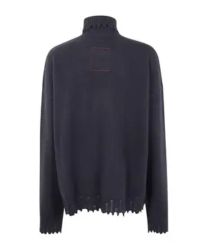 UMA WANG Turtleneck Sweater With Ribbed Cuffs And Hem