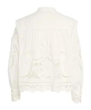 Farm Rio Broderie Panel Blouse