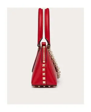 Valentino Garavani Rockstud East-west Zip-up Tote Bag - Red