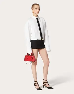 Valentino Garavani Rockstud East-west Zip-up Tote Bag - Red