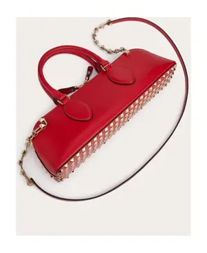 Valentino Garavani Rockstud East-west Zip-up Tote Bag - Red