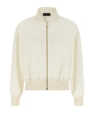 Fabiana Filippi Lace-insert Bomber Jacket