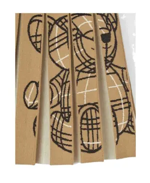 Burberry Thomas Bear Pleated Miniskirt