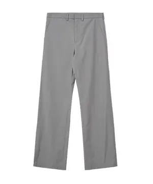 RIER Tailored Casual Pants With Belt Loops And Zippered Placket - Gray