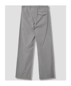 RIER Tailored Casual Pants With Belt Loops And Zippered Placket - Gray