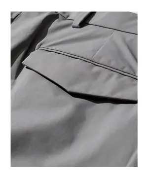 RIER Tailored Casual Pants With Belt Loops And Zippered Placket - Gray