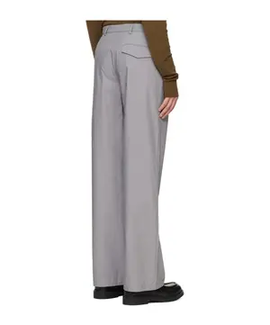 RIER Tailored Casual Pants With Belt Loops And Zippered Placket - Gray