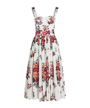 Dolce & Gabbana Dolce & Gabbana Sleeveless Floral Print Midi Dress No