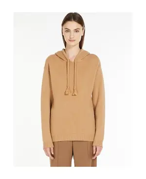 Max Mara Hooded Sweater With Knitted Details