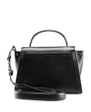 Michael Kors Leather Handbag With Push Lock Closure