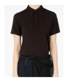 MAISON MARGIELA Short Sleeved Buttoned Polo Shirt - Brown