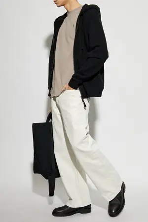 ALLSAINTS Raven Zip-up Hoodie With Chest Pattern