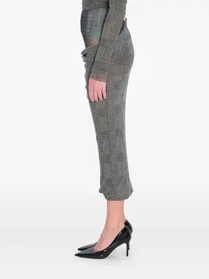 JEAN PAUL GAULTIER Houndstooth Strapless Mini Dress