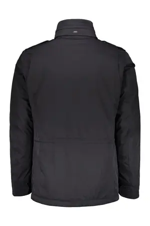 Herno High Neck Long-sleeved Padded Jacket - Black