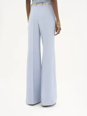 Chloé Flared Tailored Trousers - Gray-blue