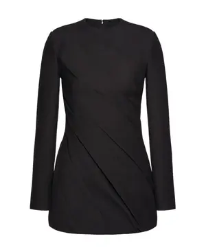 Valentino Garavani Crepe Couture Draped Mini Dress
