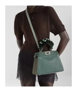 Fendi Peekaboo Iseeu Small Tote Bag - Green